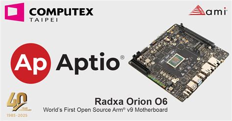 Aptio V Uefi Firmware From Ami Powers Radxa Orion O6 Mini Itx Motherboard At Computex Taipei