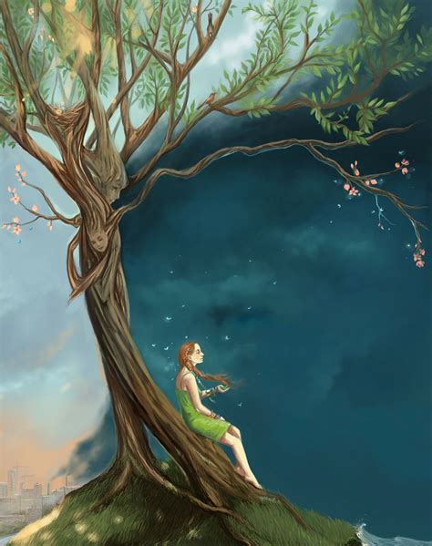 Trees By Vesea On DeviantArt Tree Illustration Tree Art Tree Drawing