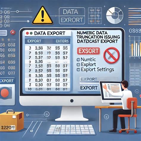 Solving Numeric Data Truncation Issues During Dataset Export By