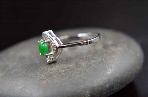 Chinese Jade Ring Sterling 925 Size R017 Helen Grade A Jade