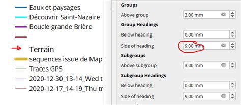 print composer vertically and horizontally align the labels in multi