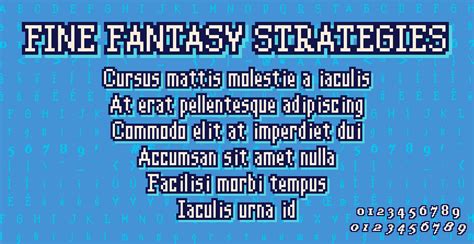 Tiny Rpg Font Kit I By Tiopalada