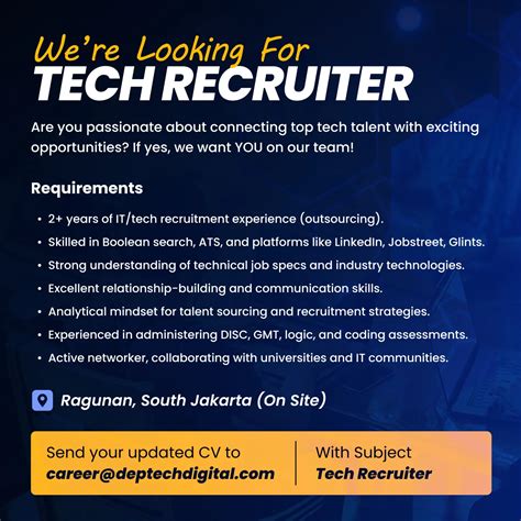 Deptech Digital Indonesia Were Hiring Tech Recruiter Join Our
