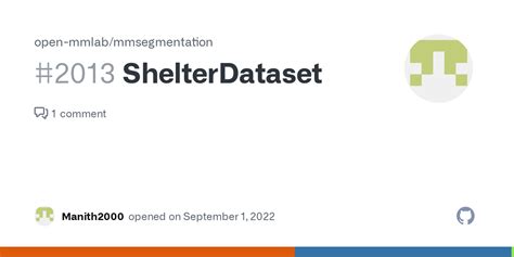 Shelterdataset · Issue 2013 · Open Mmlabmmsegmentation · Github
