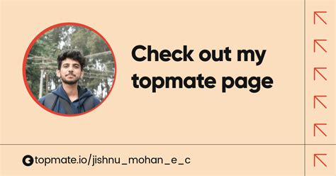 Jishnu Mohan E C Book A Call On Topmate