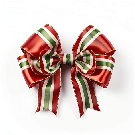 Premium Photo Closeup Red Green Bow White Kors Net Biedermeier