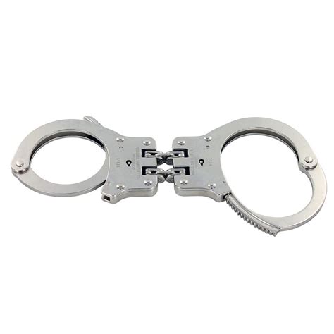 Peerless Model 801c Hinged Nickel Handcuffs