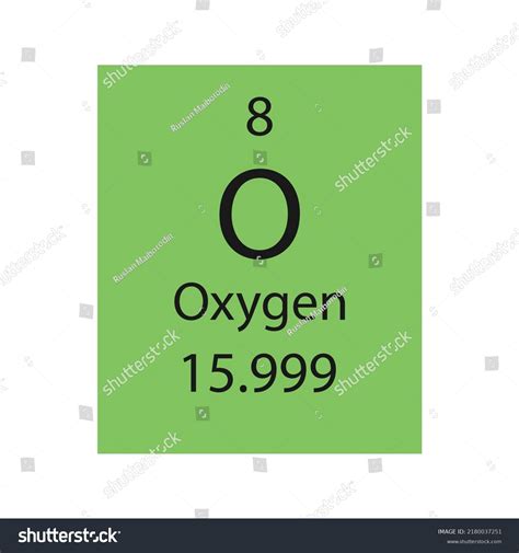 Oxygen Symbol Chemical Element Periodic Table Stock Vector Royalty Free Shutterstock