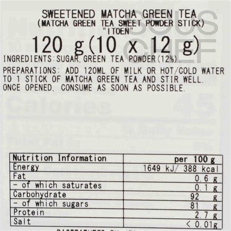 Sweet Matcha Green Tea Powder 120g Buy Online Uk Sous Chef Uk