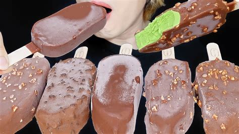 Asmr Haagen Dazs Chocolate Ice Cream Bars Mukbang 하겐다즈 초콜릿 아이스크림 먹방