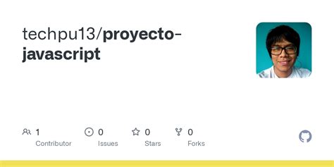 Github Techpu Proyecto Javascript