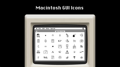 Macintosh Gui Icons Figma