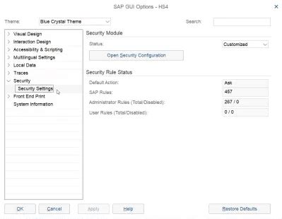 Remove SAP GUI Security Notifications