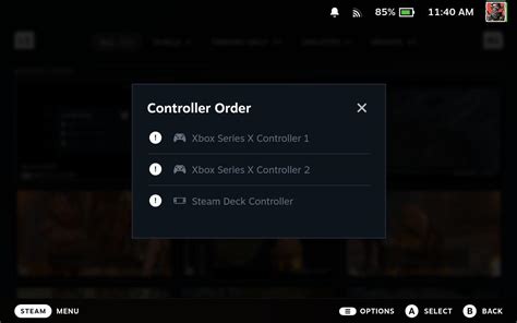 Problem Ordering Controller Rsteamdeck