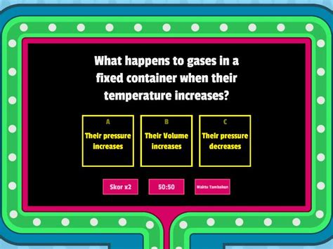 Kinetic Particle Model Of Matter Gameshow Quiz