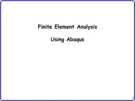 Abaqus Training Pptx