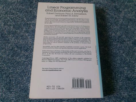 Linear Programming And Economic Analysis 37667335
