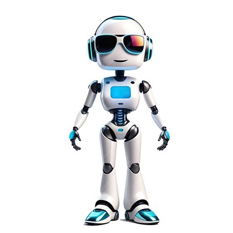 Premium Photo Mascot Character Robot Neural Network Artificial Intelligence On A White Background