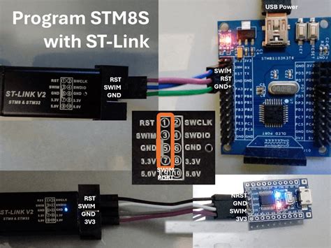 Program Stm8s Processors With St Link Swim Interface