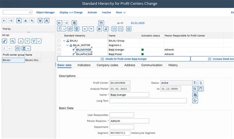 Profit Center In SAP
