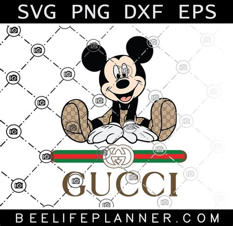 Disney Gucci Svg Mickey Svg Mickey Mouse Svg Mickey Gucci Logo Svg