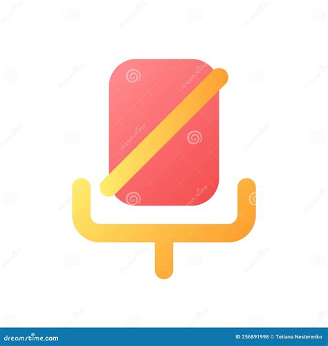 Turn Off Microphone Pixel Perfect Flat Gradient Color Ui Icon Stock