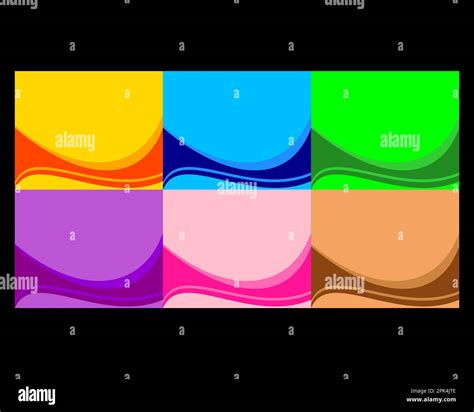 Set Of Abstract Wave Background Modern Design Ideas Stock Vector Image