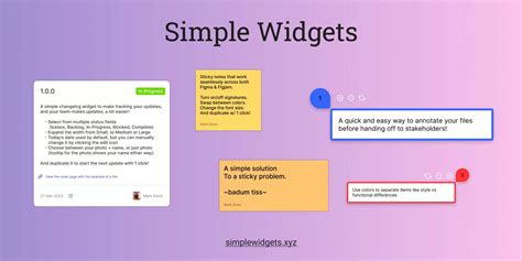 Simple Widgets