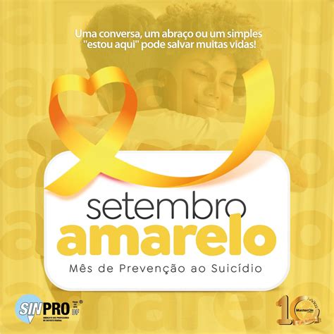 Masterclin Adere Ao Setembro Amarelo Sinpro Df