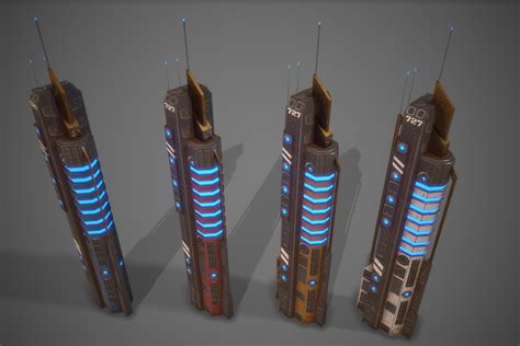 Sci Fi Building 07 3d Sci Fi Unity Asset Store