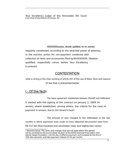 Defense In Eviction Action Pdf Payments Common Law