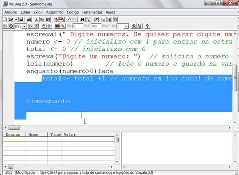 Visualg Aula12 YouTube