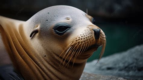올려다보는 바다사자의 클로즈업 귀여운 바다사자 고화질 사진 사진 배경 일러스트 및 사진 무료 다운로드 Pngtree