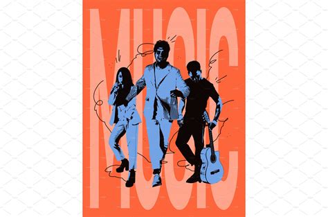 Music Band Contemporary Art Collage People Images ~ Creative Market