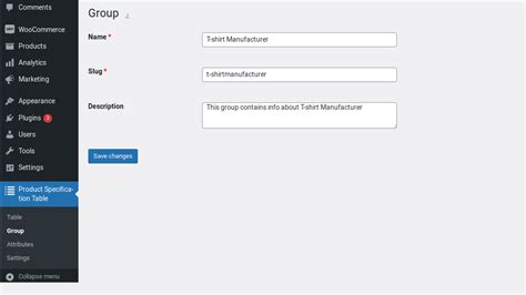 Product Specification Table For Woocommerce Show Additional Info On