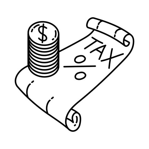 Tax Icon Doodle Hand Drawn Or Outline Icon Style 2796111 Vector Art At