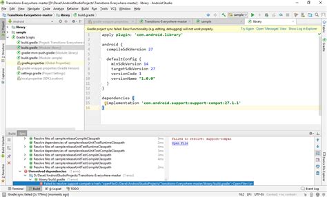 Android Failed To Resolve Support Compat Only For 2711 Stack