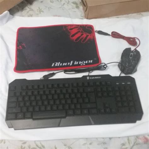 Bluefinger® Mouse And Keyboad Set Blue Fingers Mouse Youtube
