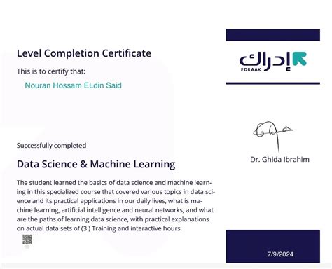 New Certificate From Edraak Nouran Hossam Posted On The Topic Linkedin