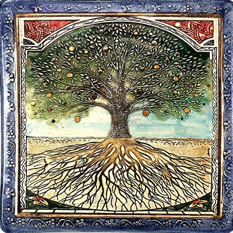 Buy Tree Of Life Wall Hanging Handmade Ceramic By Art In Clay Israel