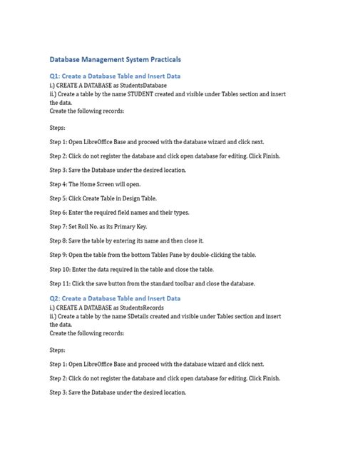 Libreoffice Base Dbms Guide Pdf Databases Information Science