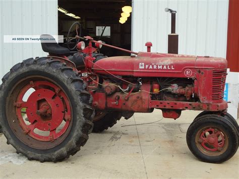1947 Farmall H Tractor Tires And Tune Up Running And Driving Unit