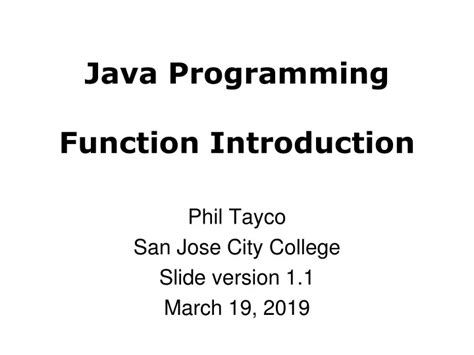 Ppt Exploring Math Concepts And Functions In Java Programming