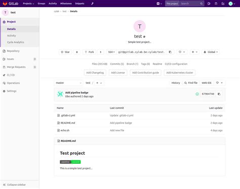 Gitlab Quickstart Cylab Be