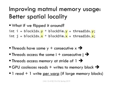 recitation 2 gpu programming with cuda ppt download