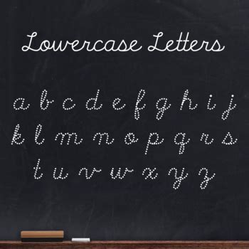 Teaching Cursive Dotted Letters Tracing Font Handwriting By Lewis