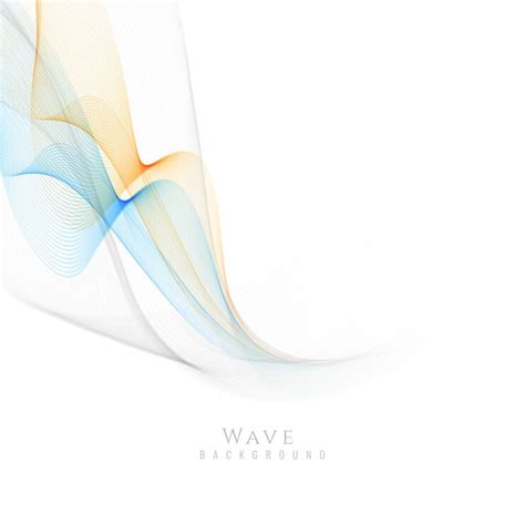 Free Vector Abstract Stylish Wave Design Background