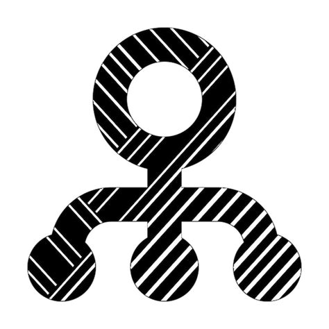 Premium Photo Chart Tree Icon Black White Diagonal Lines