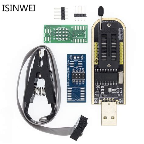 CH A CH B Series EEPROM Flash BIOS USB Programmer Module SOIC SOP Test Clip For