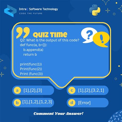 python codingquiz pythondevelopers programminglife learntocode… intraq software technology
